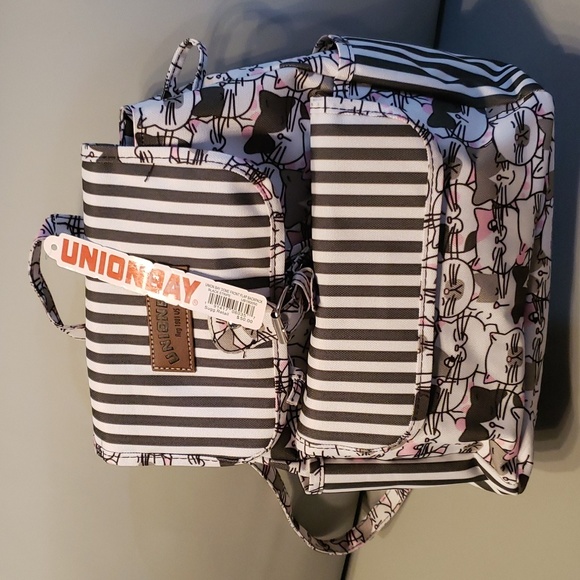 UNIONBAY | Bags | Unionbay Cartoon Cat Canvas Mini Backpack Purse Nwt ...